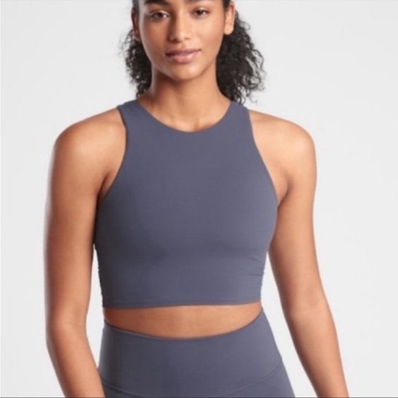 Athleta | Tops | Athleta Conscious Crop Purple Medium New With Tags ...